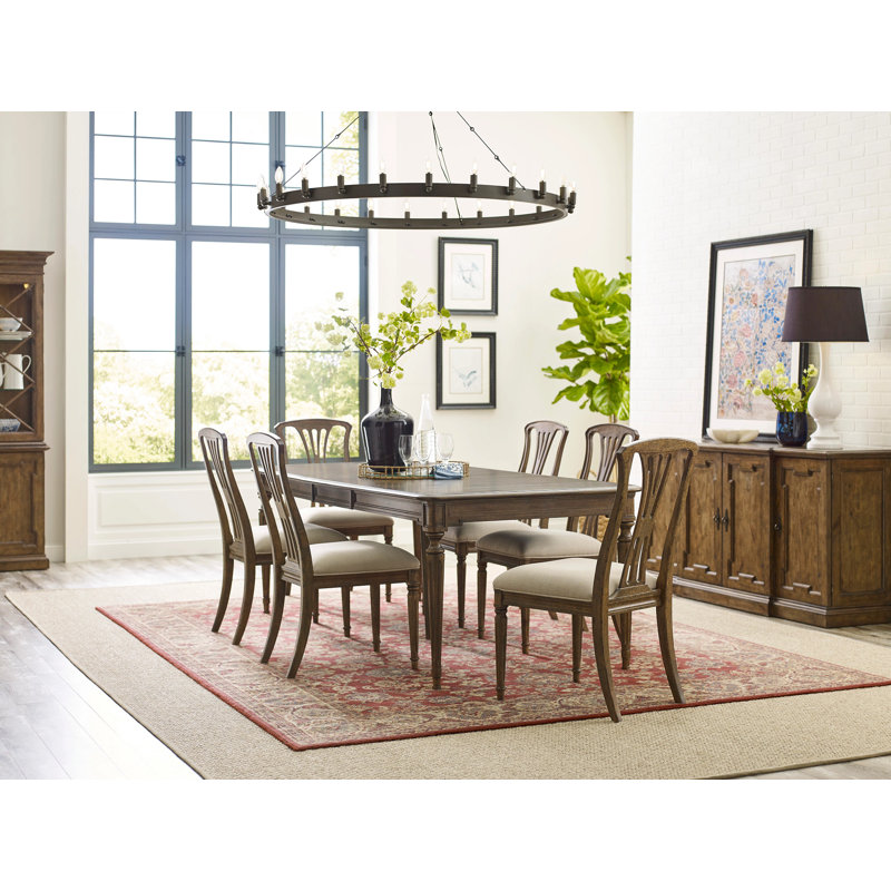 Canora Grey Stephenia Extendable Alder Solid Wood Dining Table | Wayfair